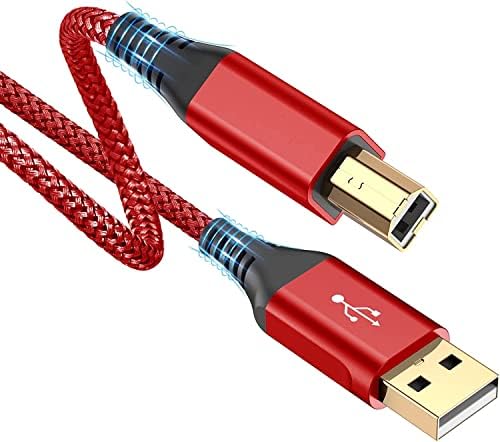 Printer Cable Splitter for Two Computers USB Splitter 1 in 2 Out USB-B ...