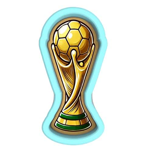 Amazon.com: Soccer Trophy World Cup Cookie Cutter & Stamp Set - 2-Piece ...