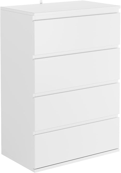 Amazon.com: FOTOSOK 4 Drawer Dresser, Modern Storage Chest of Drawers ...
