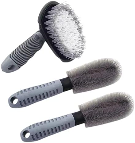 Amazon.com: 3Pcs Car Wheel Tire Cleaning Brush Set, Rim Brush Steel ...