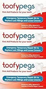Toofypegs Emergency Repair For Fillings And Crowns x 3 Packs by Toofy ...