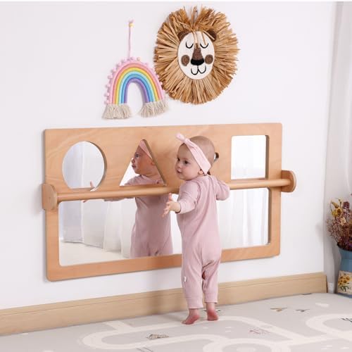 Amazon.com: KRAND 3-Position Montessori Wood Frame Non-Shatter Safety ...