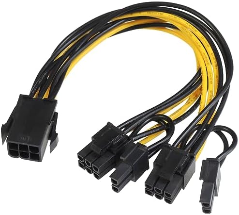 Amazon.co.jp: KAUMO PCIe (6+2ピン) x2 分岐 - PCIe (6ピン) グラフィックカード 補助電源 変換 ...