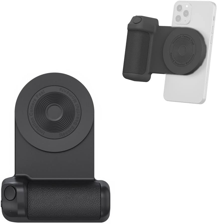Amazon.co.jp: Bluetoothスマートフォンホルダー スマホ磁気スタンド カメラグリップ 磁気マグネット式 スマホグリップ シャッタークリップ 卓上スタンド ワイヤレス充電機能 ...