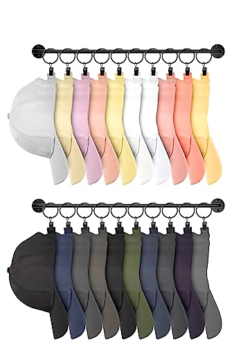 Viklluyr Hat Wall Rack Cap Organizer: Baseball Hat Racks Display Holder ...