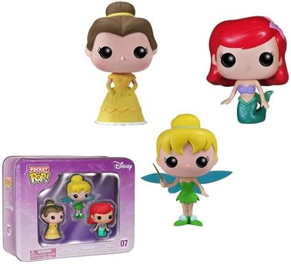 Amazon.com: Disney Tin - Princesses - 3 Pack : Funko Pocket Pop!: Toys ...