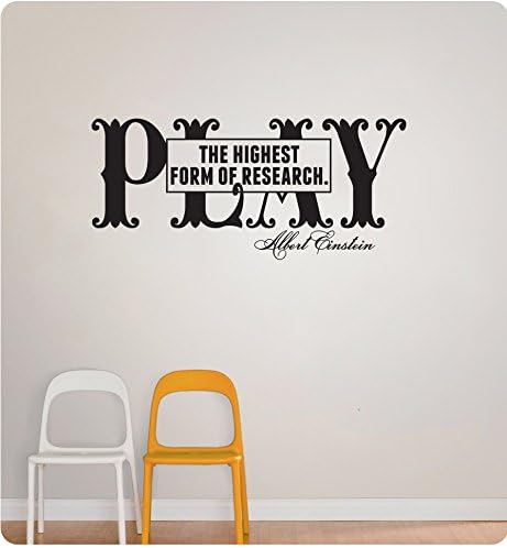 Amazon.com: 24" Play The Highest Form of Research Albert Einstein ...