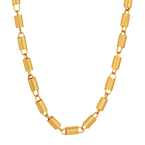 Buy MEENAZ Chain for Men Boys Husband gents boyfriend Stylish golden ...