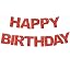 DecoGlee Red Happy Birthday Banner - Pre-Strung, No DIY - Decorations ...