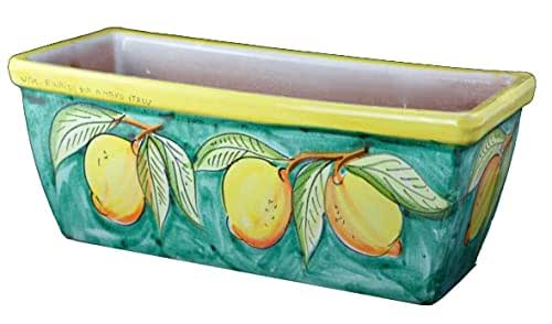 Ceramiche Angela Rinaldi – Fioriera rettangolare in Ceramica di Vietri ...