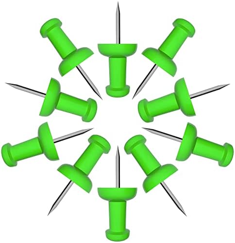 VAPKER Push Pins Tacks 120Pcs Solid Green Thumb Tacks Larger Size Pin ...