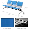 Amazon.com: 3 Seat Airport Reception Chairs with Leather Cushion ...