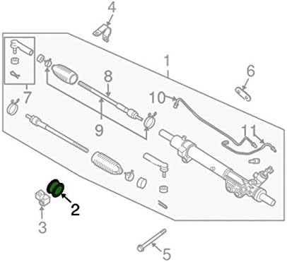 Amazon.com: Nissan 54445-7S000, Rack and Pinion Mount Bushing : Automotive