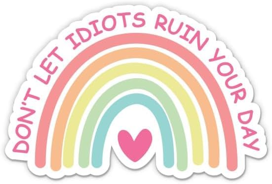 Amazon.com: Don't Let Idiots Ruin Your Day Waterproof Sticker Decal ...