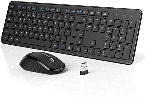 Amazon.com: Wireless Keyboard and Mouse Combo - Rii Standard Office PC ...