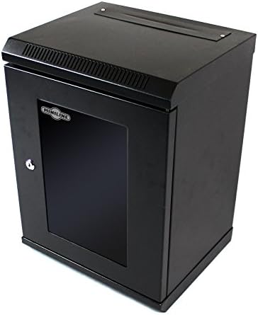 10" 12U SOHO Data Comms Rack Network/LAN Wall Cabinet in Black: Amazon ...