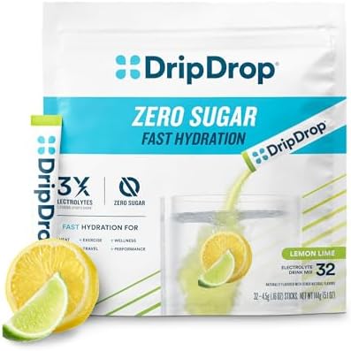 Amazon.com: DripDrop Hydration - Zero Sugar Lemon Lime - Electrolyte ...