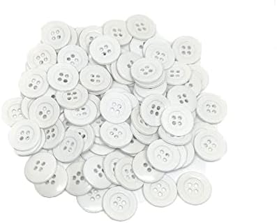 Amazon.com: White Plastic Sewing Button 20mm 3/4 inch 200 pcs for ...