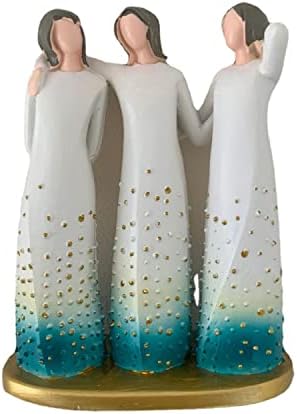 Three Sisters Warm Embrace Statue ,Best Good Sister Friend Willow Tree ...