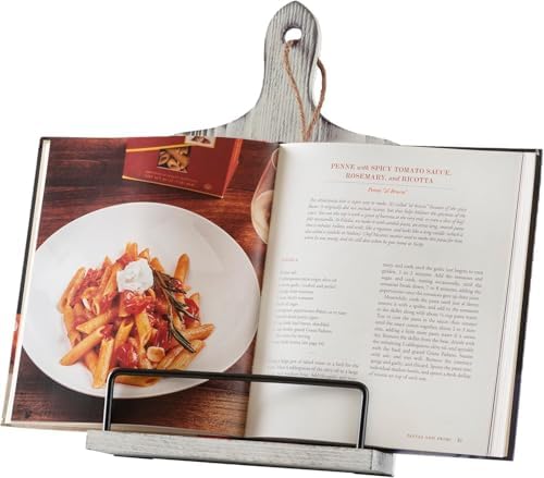 Amazon.com: Willow & Croft Premium Cook Book Stand. Farmhouse Cutting ...