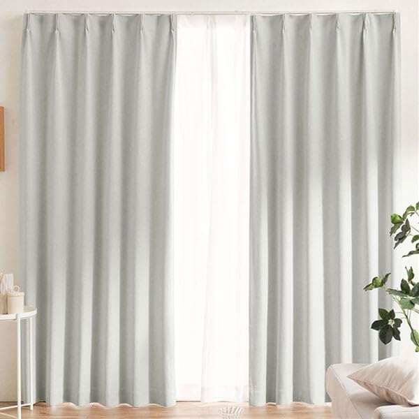 Amazon.co.jp: ベルーナ(BELLUNA) カーテン 遮光 4枚組 100％ 遮光1級 防音 断熱 保温 遮光 4枚セット ...