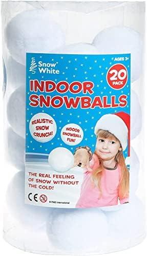 VFM - Realistic Soft Indoor Snowballs 7cm - Artificial Winter White ...