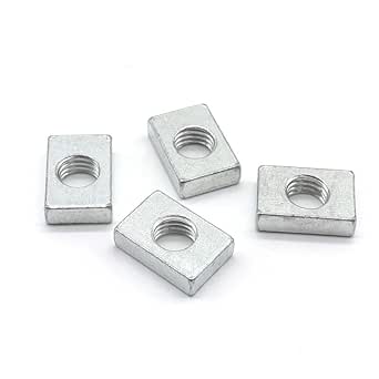 SINEKY 10/ 50pcs Square Nut M3 M4 M5 M6 M8 Zinc-Plated Carbon Steel ...