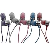 JustJamz Bulk Earbuds Bits, 30 Pack of Colorful in-Ear Earbuds, 3.5mm ...
