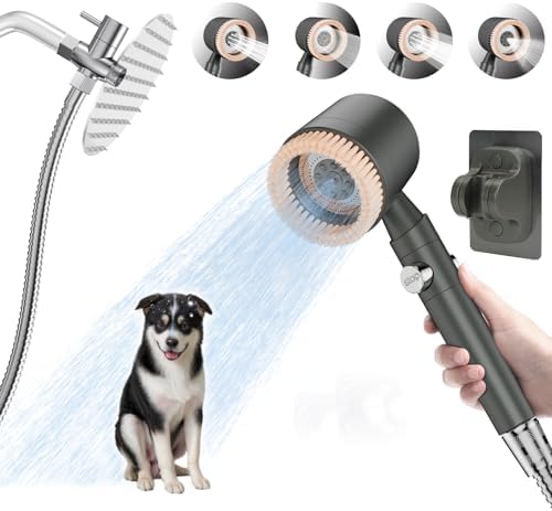 Amazon.com: 3 Mode Dog Shower Attachment, High Pressure Handheld ...