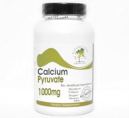 Amazon.com: Calcium Pyruvate 1000mg ~ 100 Capsules - No Additives ...