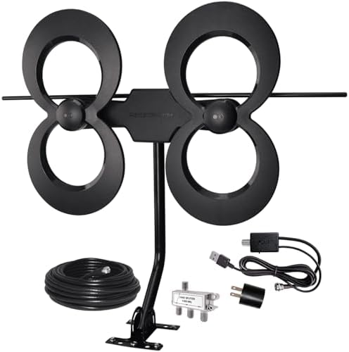 Amazon.com: Antennas Direct ClearStream 4MAX Complete TV Antenna, Indoor Outdoor, UHF VHF, Multi ...