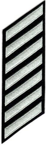 Amazon.com: Uniform Service Hash Marks - LAPD Silver Grey on Black Felt ...