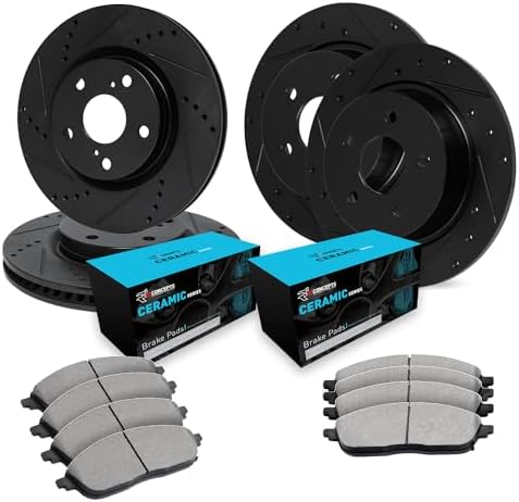 Amazon.com: R1 Concepts Front and Rear Brakes and Rotors| Drilled ...