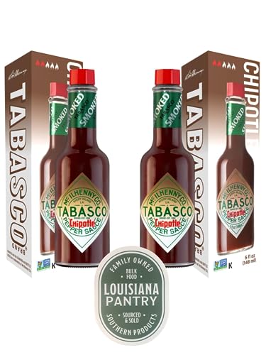 Tabasco 2 Pack Hot Sauce 5 oz Bottle Bundled by Louisiana Pantry ...