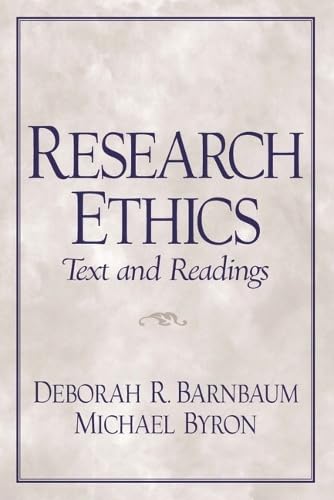 Amazon.com: Research Ethics Text and Readings: 9780130212641: Barnbaum ...