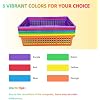 Amazon.com: 6 Pack Plastic Turn in Paper Trays for Classroom, Colorful ...