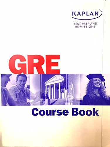 KAPLAN GRE Course Book: Test Prep and Admissions: Editor: Amazon.com: Books