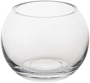 Amazon.com: Mega Vases Bubble Fish Bowl Vase 4.75 Inch x 3.75 Inch, Decorative Clear Glass with ...