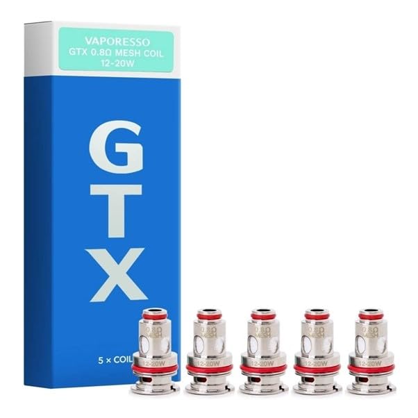 Buy Vaporesso GTX Coils 0.8-5 Pack Vaporesso Coils, Vaporesso Luxe Coil ...