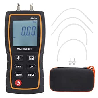 Amazon.com: SW 512A Digital Differential Manometer, Air Pressure Gauge ...