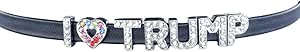 Amazon.com: TRUMP Supporter Choker Necklace,I Love Trump President 2024 ...