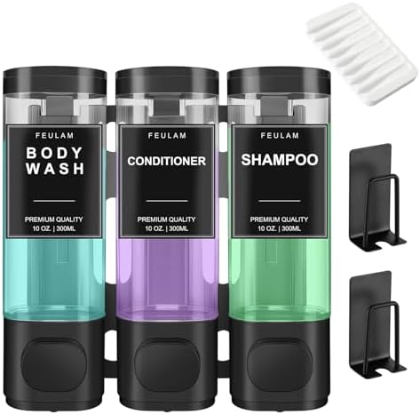 Amazon.com: Shampoo and Conditioner Dispenser, Pollock Shower Dispenser ...