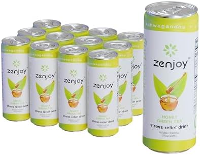 Amazon.com: Zenjoy Stress Reief Drink, Calming Green Tea, Non Alcoholic ...