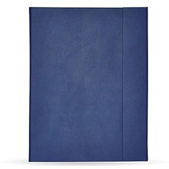 FIS Magnetic Folder Italian PU Cover with Writing Pad, Ivory Paper, A4 ...