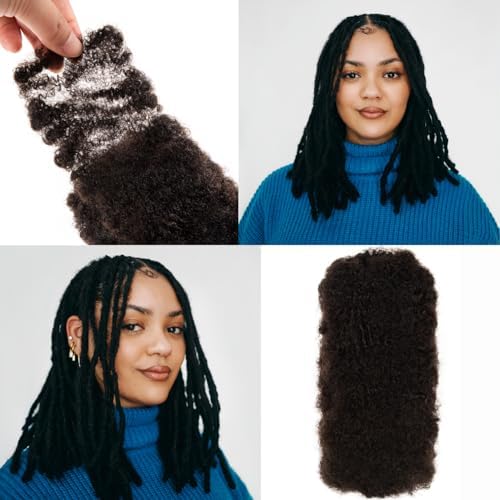 Amazon.com : Sangtok 10 inch Loc Extensions Human Hair Curly Ends, 40 ...