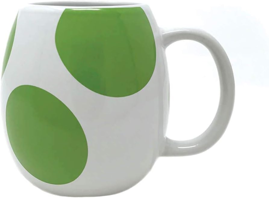 Amazon.com | Super Mario 3D-Yoshi Egg Ceramic Mug: Coffee Cups & Mugs
