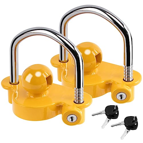 Snapklik.com : METOWARE Keyed Alike Trailer Coupler Lock Universal ...