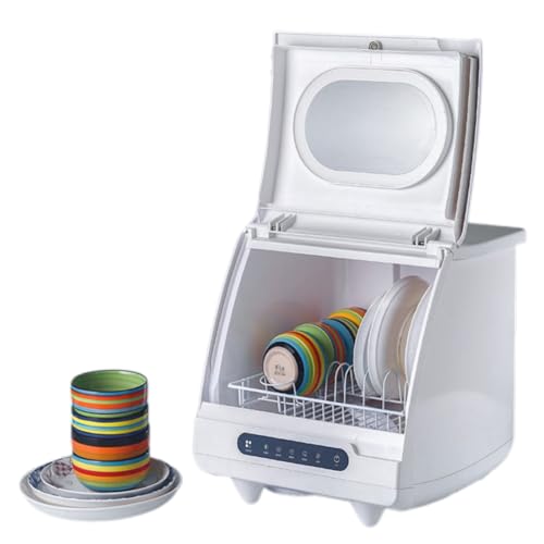 Mini Countertop Dishwasher with 5L Built-in Water Tank, Compact ...