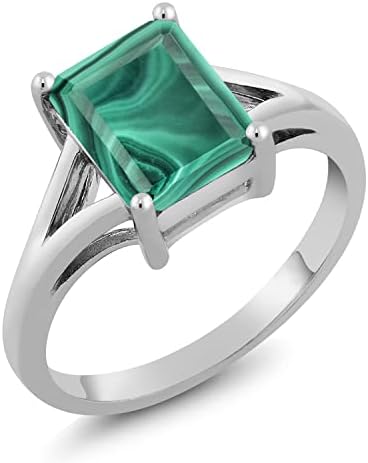 Gem Stone King Split Shank Solitaire Engagement Ring for Women | 925 ...