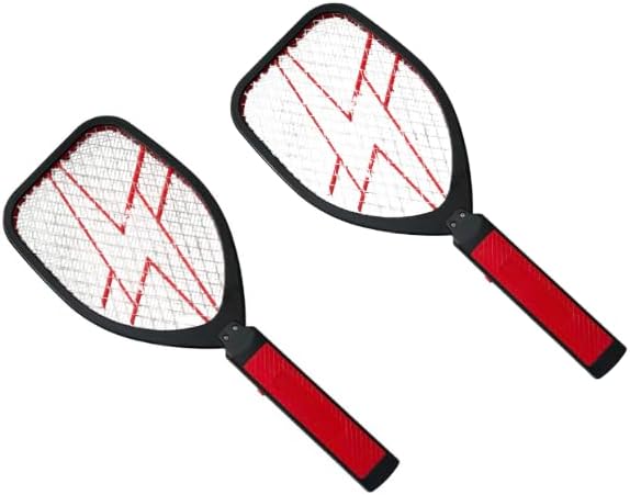 Amazon.com : Electric Fly Swatter Bug Zapper (2 Pack) Battery Operated ...